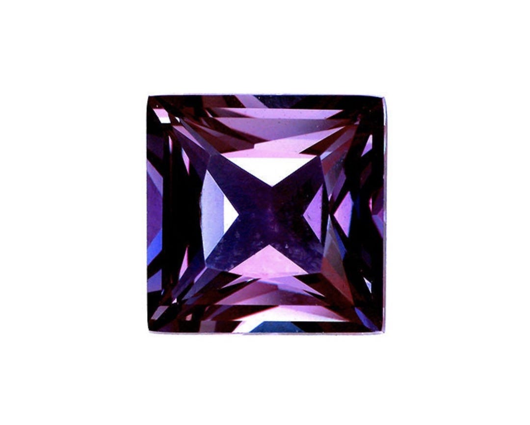 Lab Created Pulled Alexandrite Chrysoberyl True Color Change Princess ...