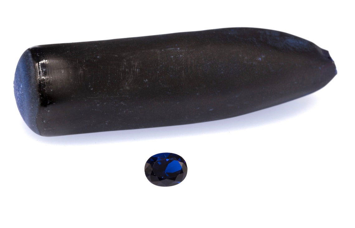 Blue Spinel Loose Rough Stone Lab Created Blue Spinel Boules - Etsy