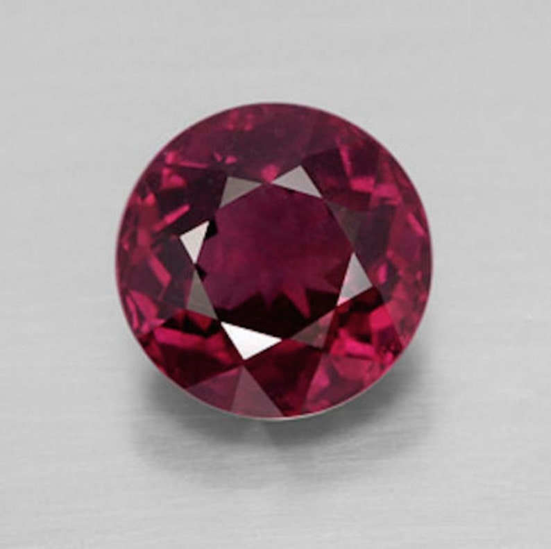 Genuine Natural Rhodolite Garnet Round Faceted AAA Loose - Etsy