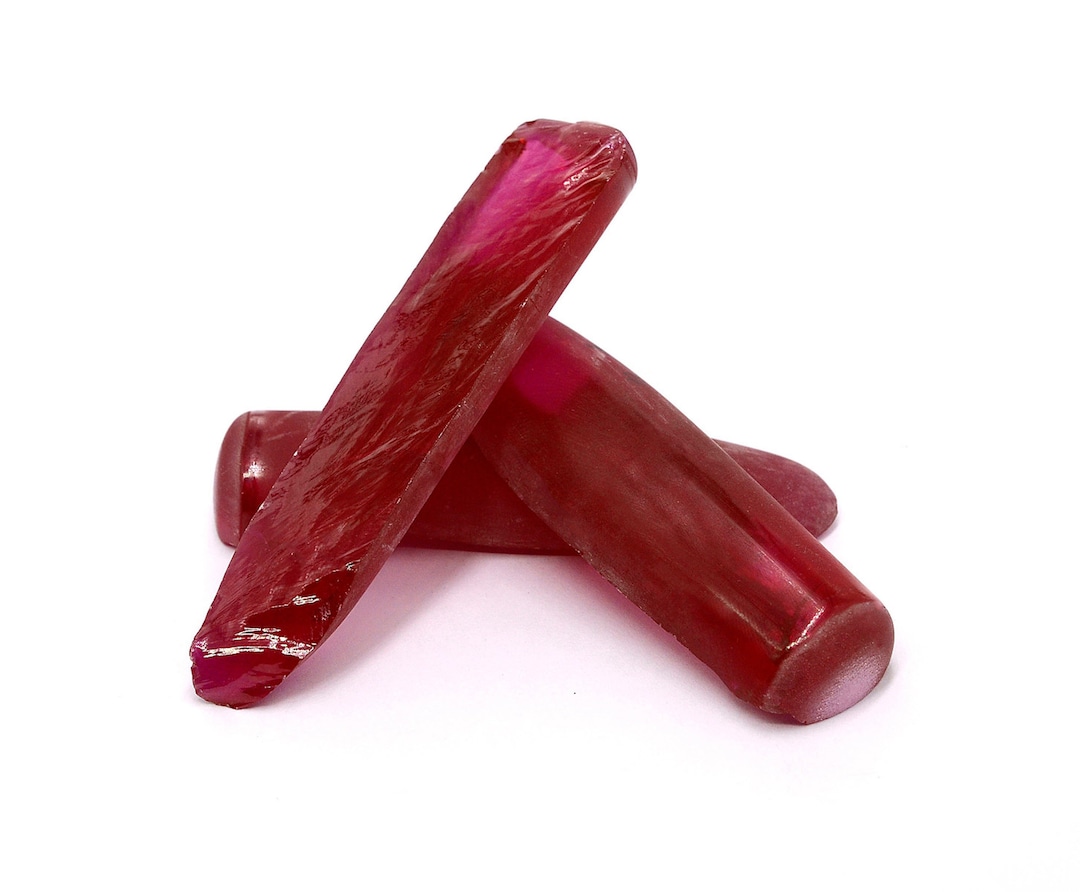 Ruby Corundum #5 Loose Rough Stone, Lab Created Ruby Boules, Rough for ...