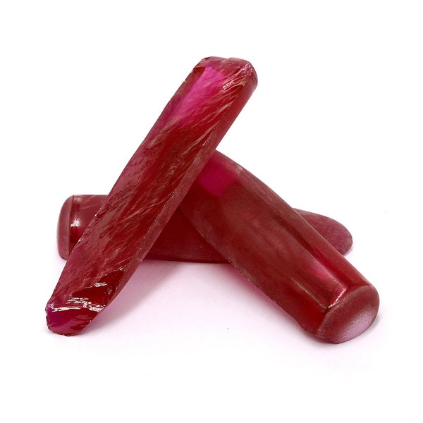 Lab Created Ruby Rough - Etsy UK