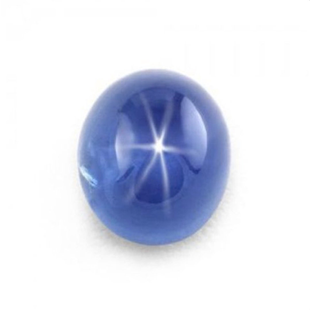 Lab Created Transparent Blue Star Sapphire Round Cabochon Loose Stones ...