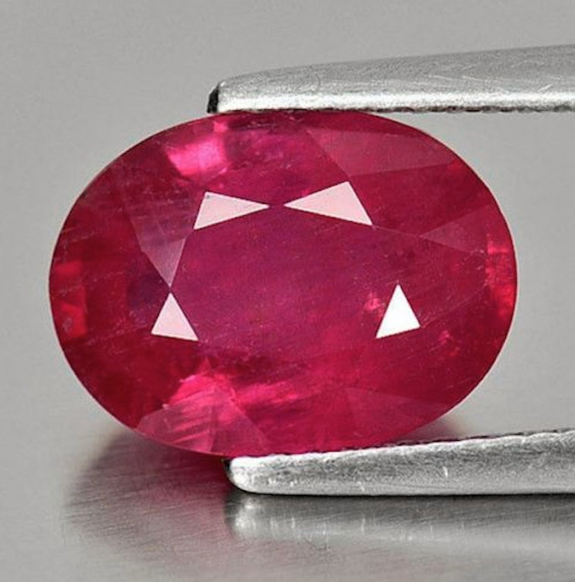 Genuine Natural Ruby AA Oval Faceted Loose Gemstones 4x3mm | Etsy