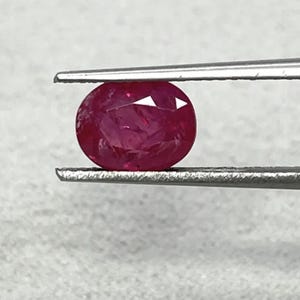 Genuine Natural Ruby Oval Faceted Loose Precious Gemstones, July ...