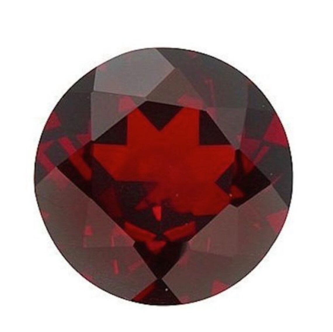 Natural Genuine Mozambique Red Garnet Round Faceted AAA - Etsy