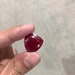 Loose Trillion Faceted Ruby With Visible Inclusions, Lab Created Ruby ...