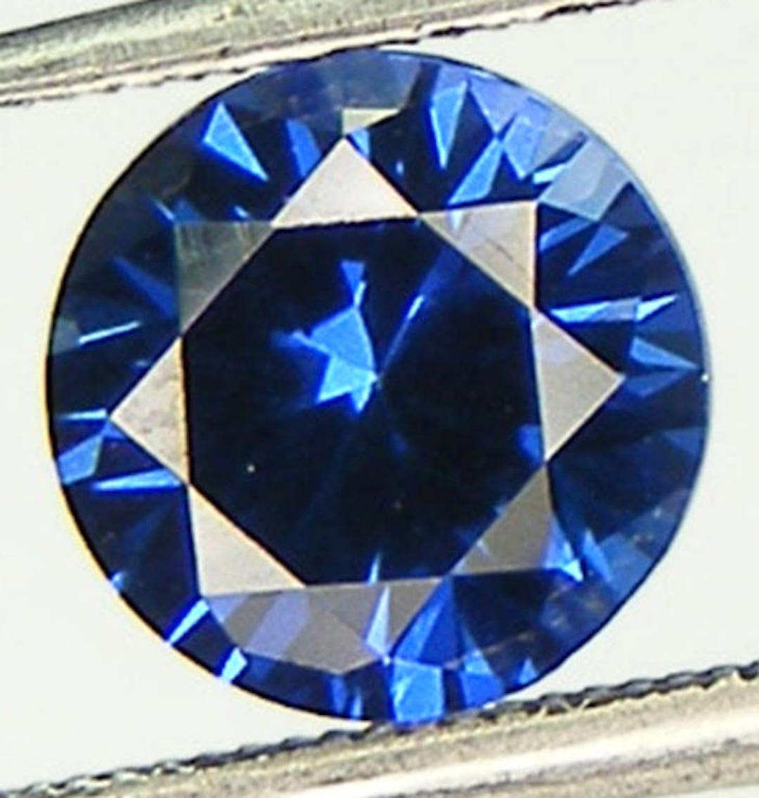 Nano Crystal Blue Color Round Faceted Loose Gemstones, Heat Resistant ...