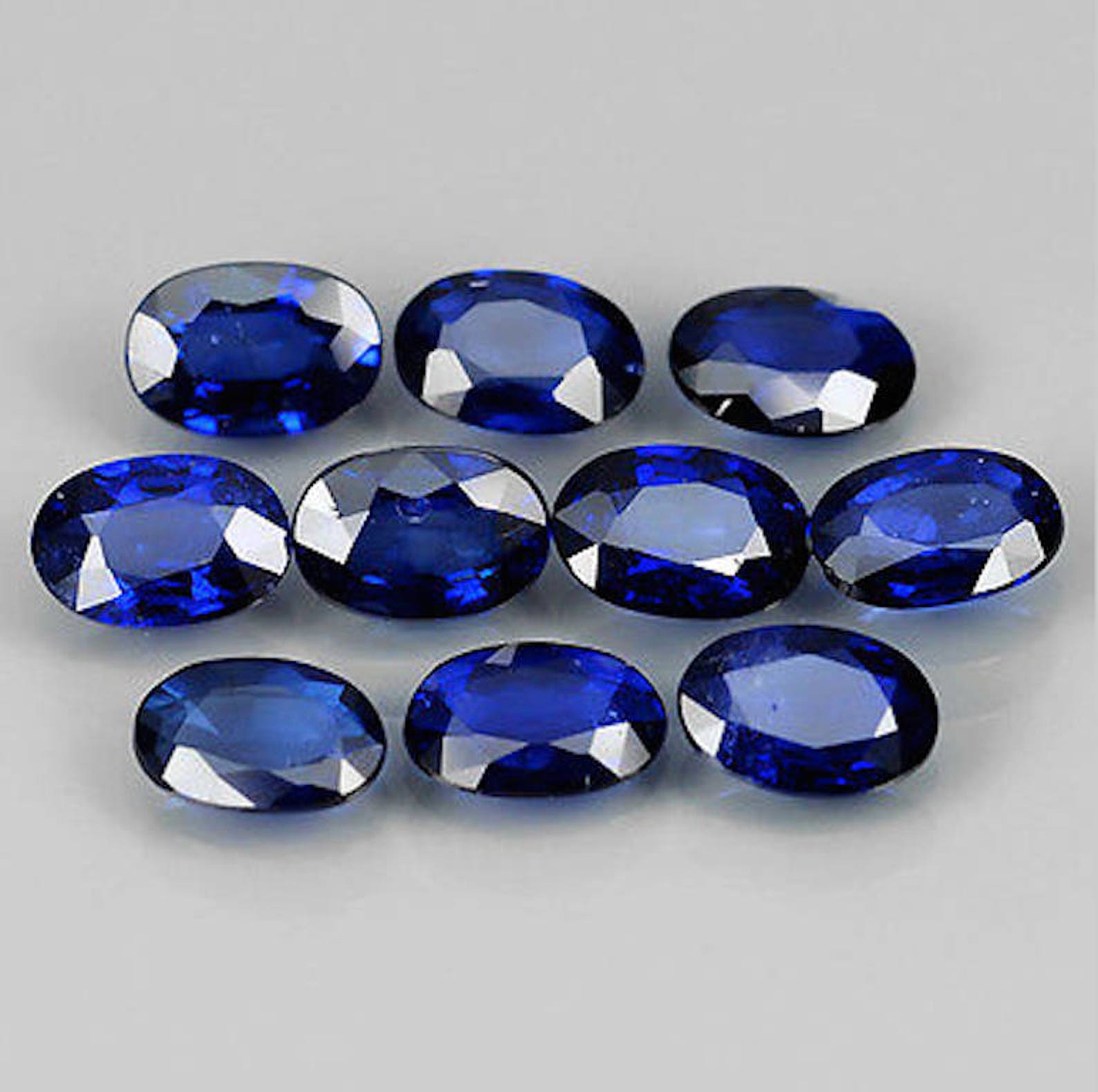 Natural Blue Sapphire Diffusion AAA Oval Faceted Loose Stones for ...