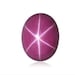 Lab Created Star Ruby Oval Cabochon Loose Gemstones for Jewelry Makings ...