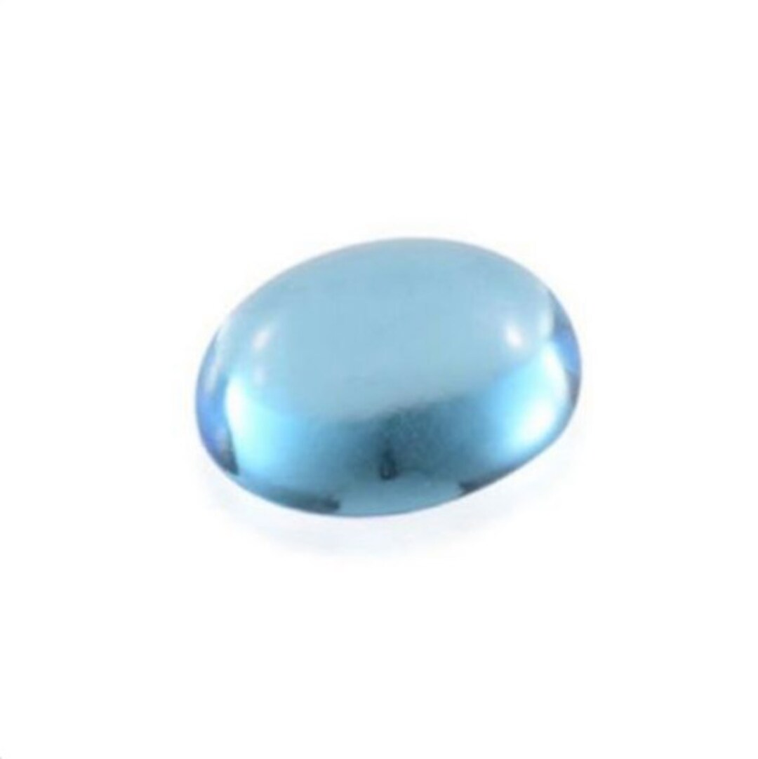 Sky Blue Topaz Loose Oval Cabochon, Topaz Gemstone for Jewelry Makings ...