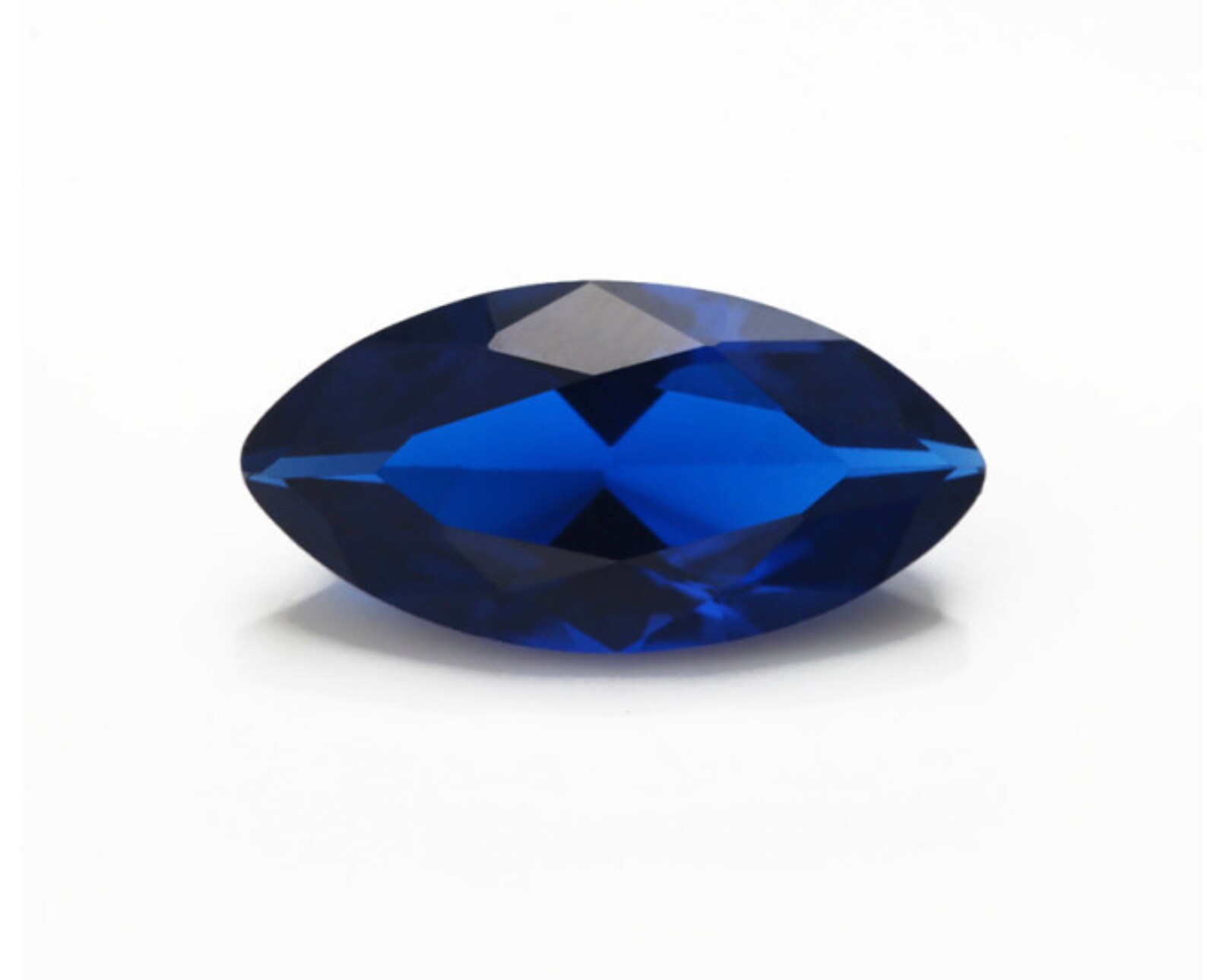 Lab Created Blue Spinel AAA Flame Fusion Marquise Faceted - Etsy