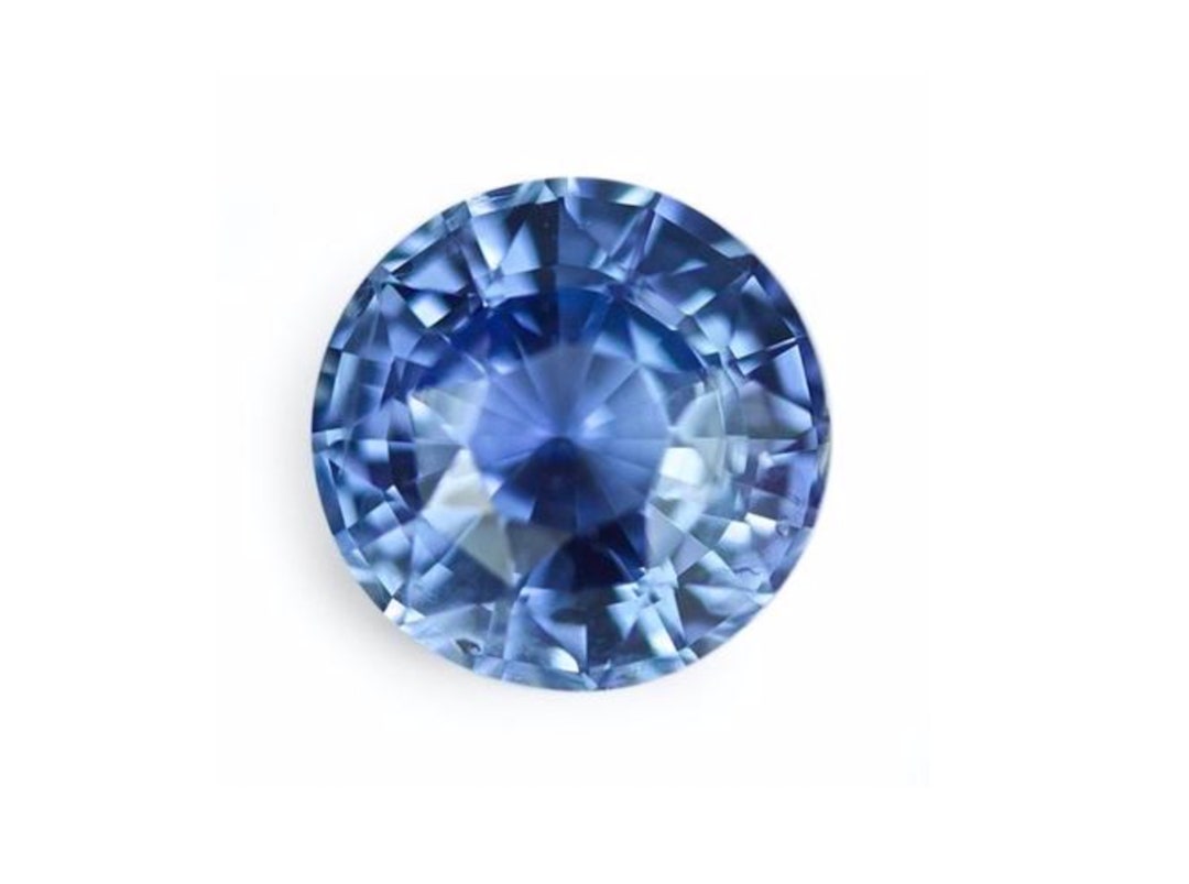 Lab Created Blue Sapphire Corundum Cornflower Color Round Faceted AAA ...