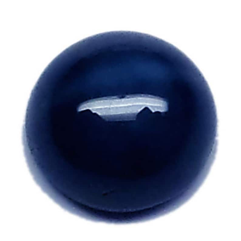 Natürliche dunkelblaue Saphir Edelsteine, runde Cabochon Saphir Stein 6 ...