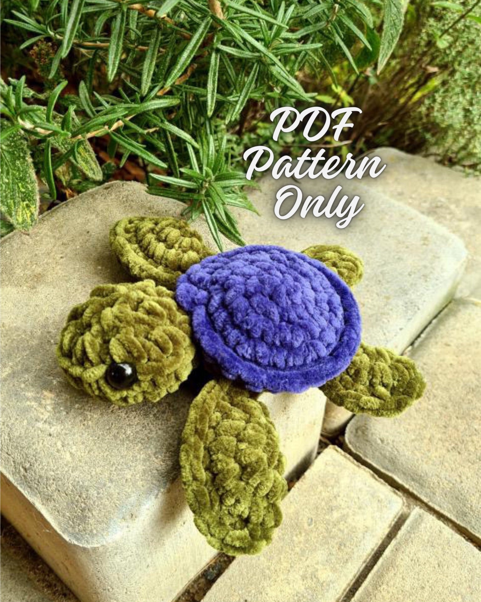 PDF- Realistic Baby Sea Turtle Crochet Pattern - Beginner Friendly - Etsy