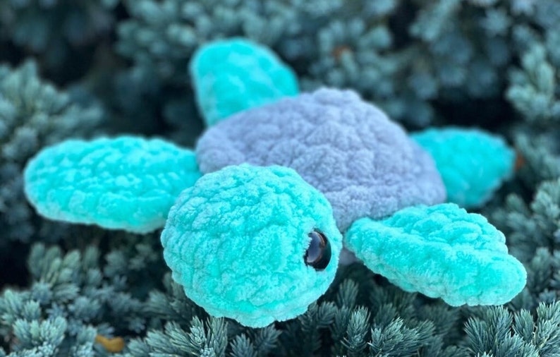PDF- Realistic Baby Sea Turtle Crochet Pattern - Beginner Friendly - Etsy