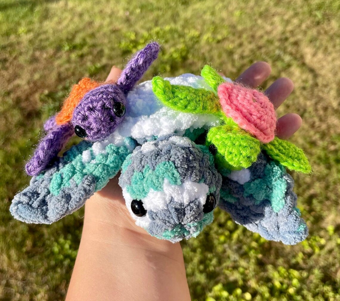 PDF- Realistic Baby Sea Turtle Crochet Pattern - Beginner Friendly - Etsy