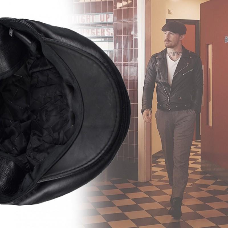 Zerimar Peaky Blinders Style Leather Beret - Etsy