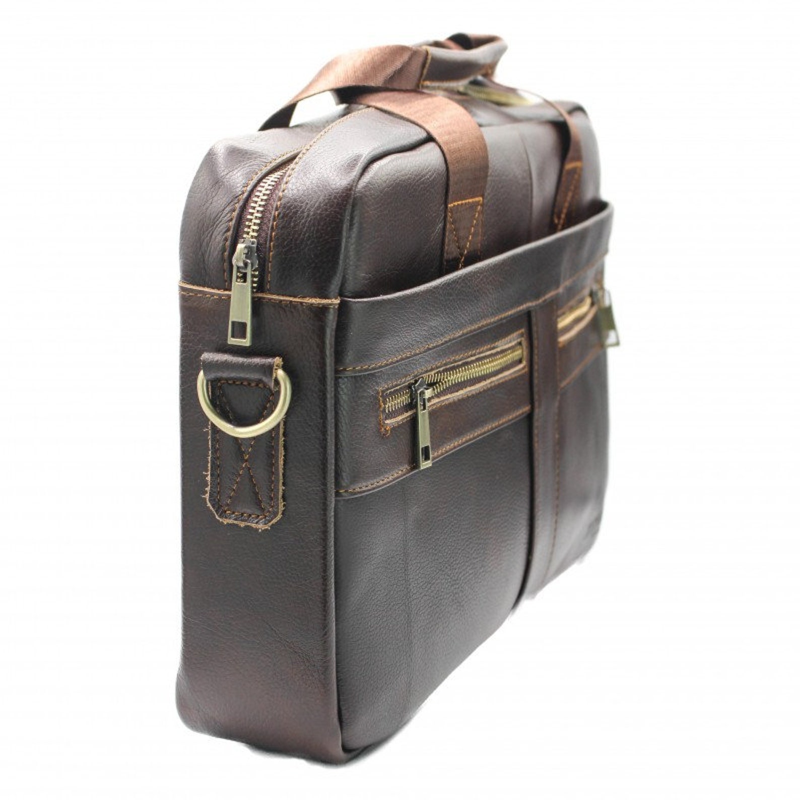 Zerimar GOCHE Model Leather Briefcase 40x28x6,5 Cm - Etsy