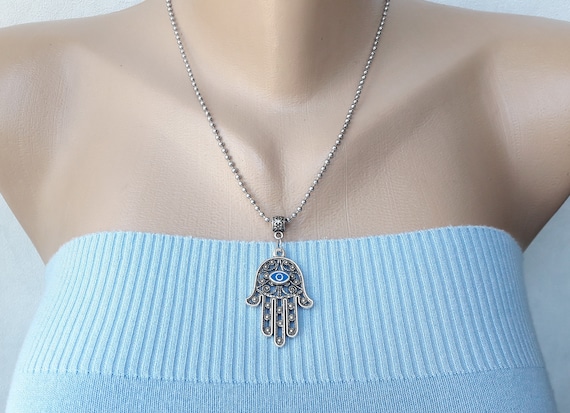 Jewish Hand Symbol Necklace Hamsa Jewish Jewelry