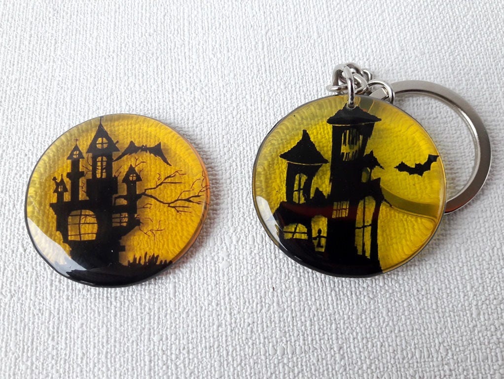 Halloween Keychain Creepy Accessory Cute Halloween Keyring Haunted ...