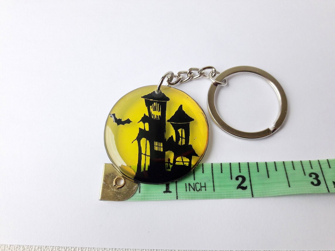 Halloween Keychain Creepy Accessory Cute Halloween Keyring - Etsy
