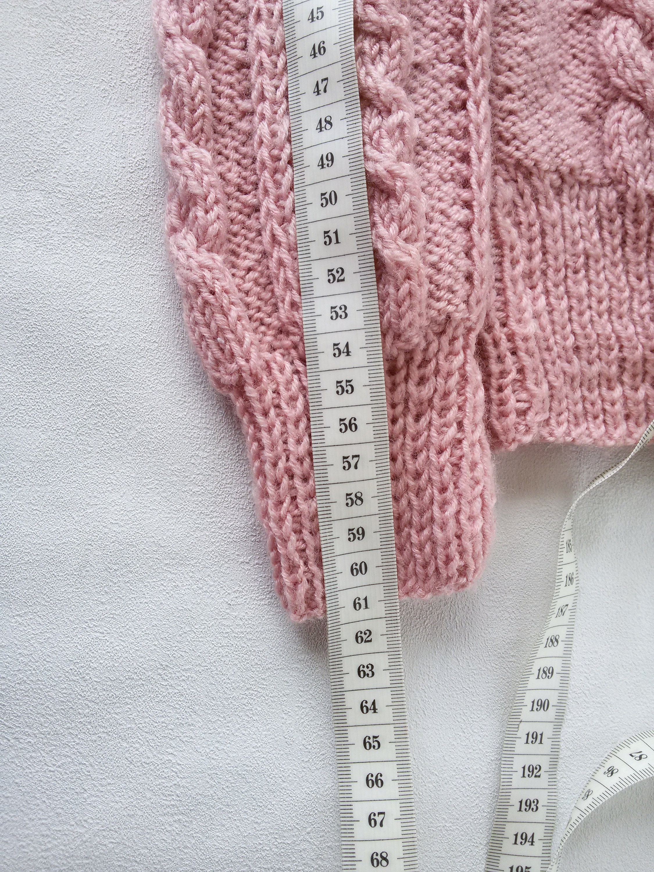 Woman Clothing Pink Cable Knit Sweater Chunky Soft Warm - Etsy