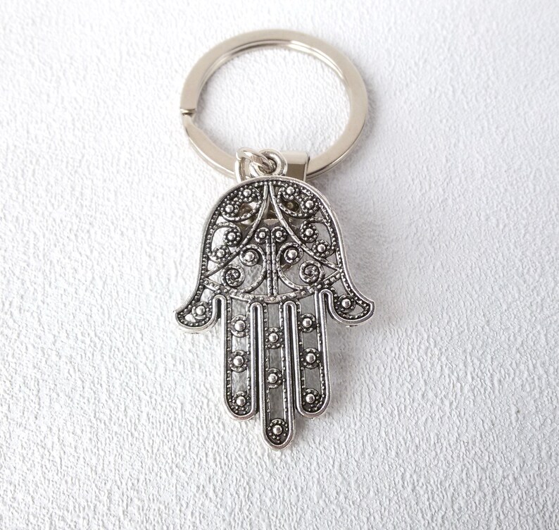 Evil Eye Hamsa Hand Keychain Jewish Protectivon Amulet Hamsa Judaica ...