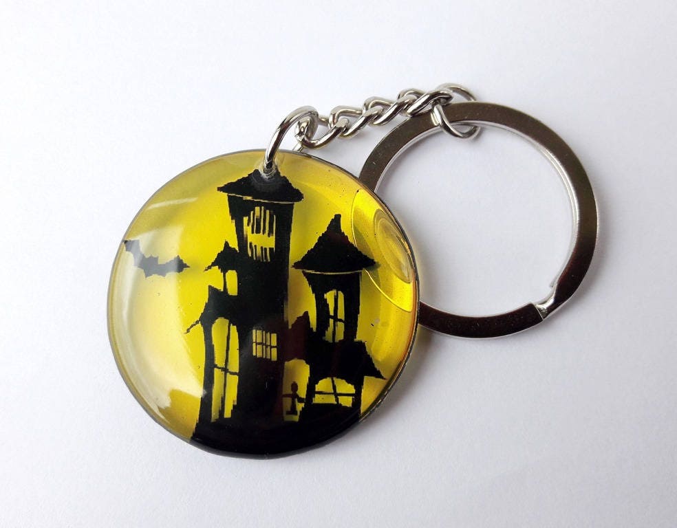 Halloween Keychain Creepy Accessory Cute Halloween Keyring Haunted ...