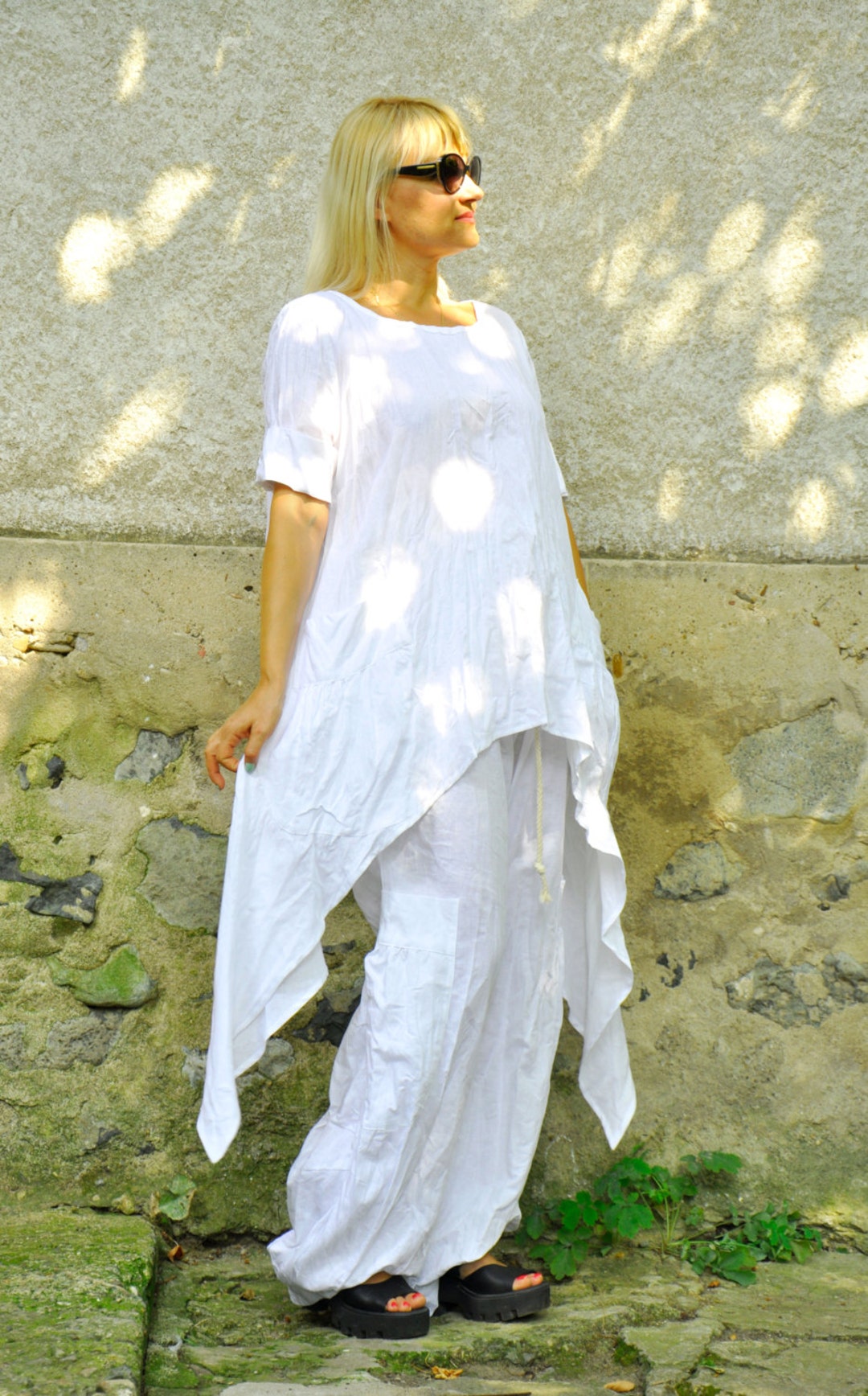White Linen Outfit Linen Set White Summer Outfit Linen - Etsy