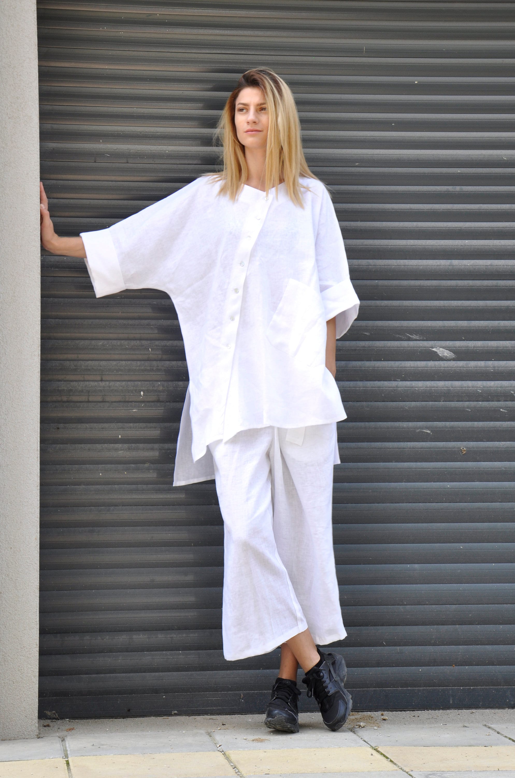 Linen Suit Women Linen Clothing Linen Set of Two Piece - Etsy Canada