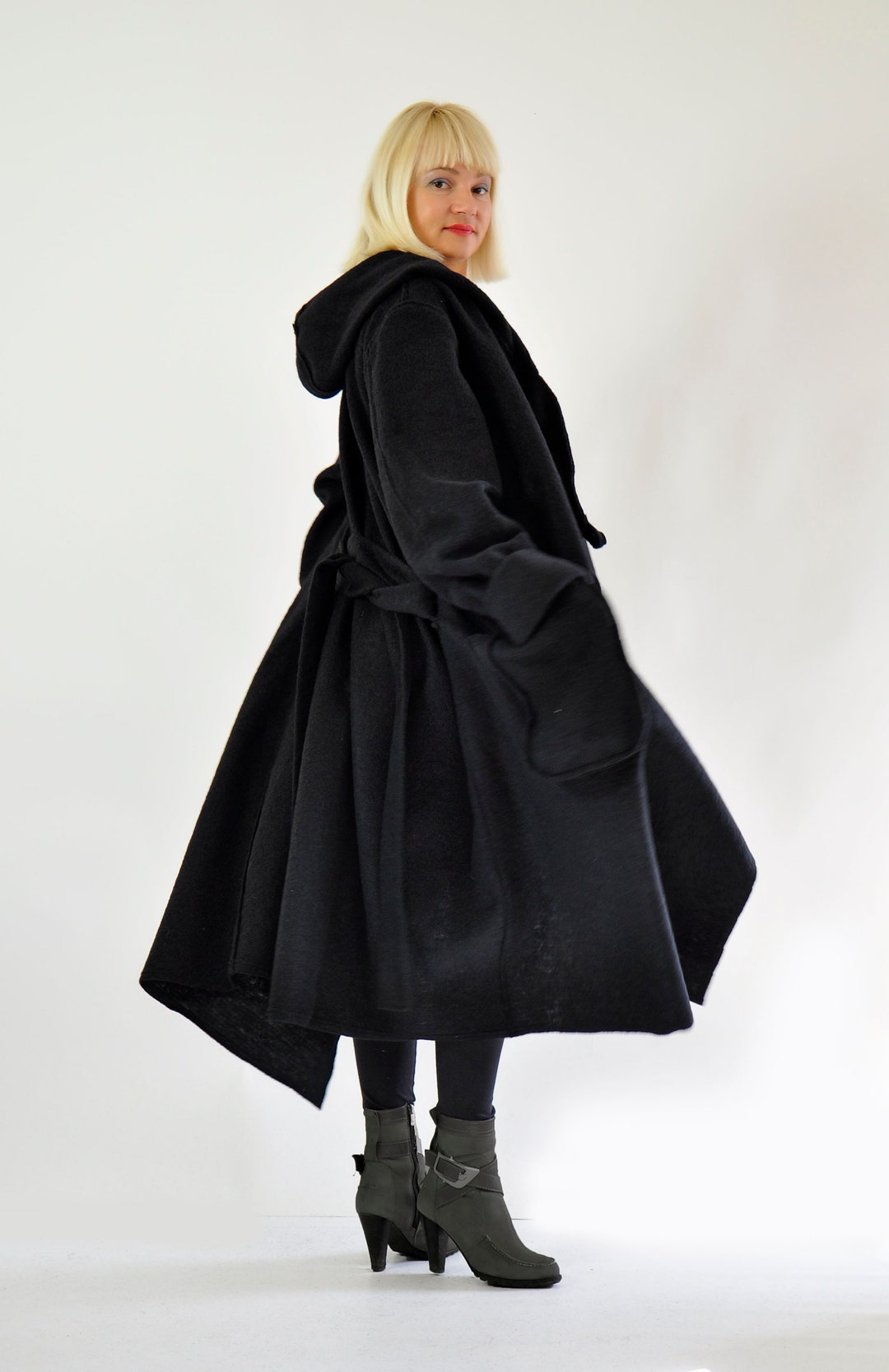 Plus Size Coat, Long Coat, Wool Coat Women, Maxi Coat, Plus Size ...
