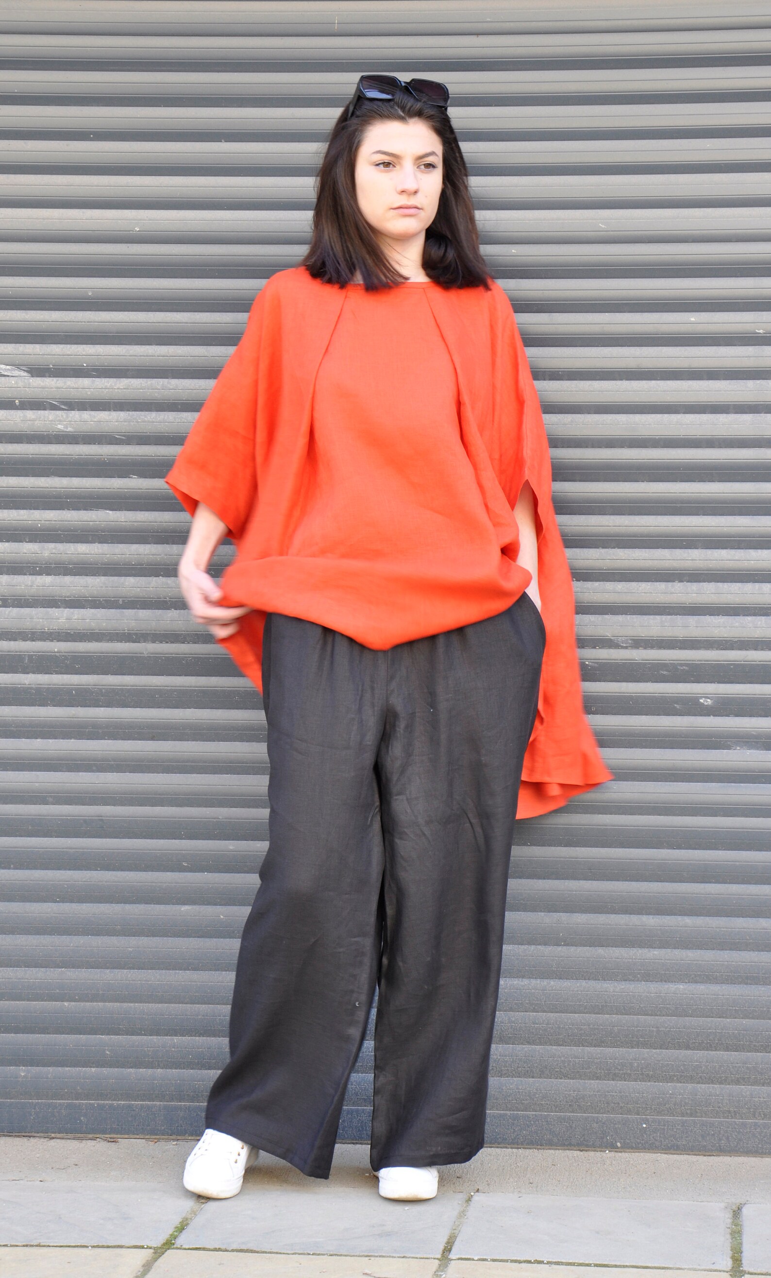 Linen Outfit Set Linen Set Loose Linen Outfit Plus Size - Etsy