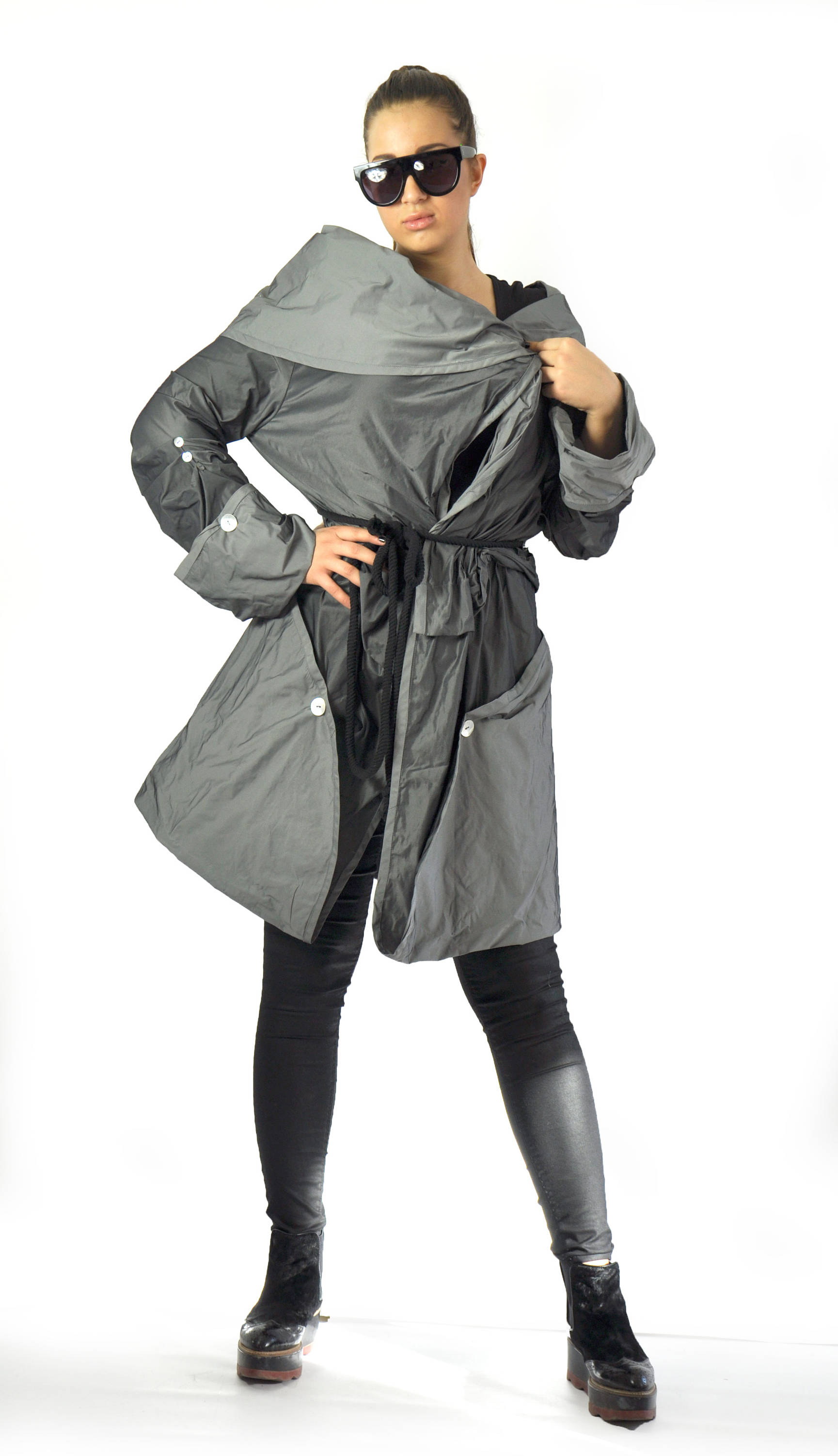 Taffeta Jacket Women Raincoat Hooded Jacket Winter Jacket | Etsy