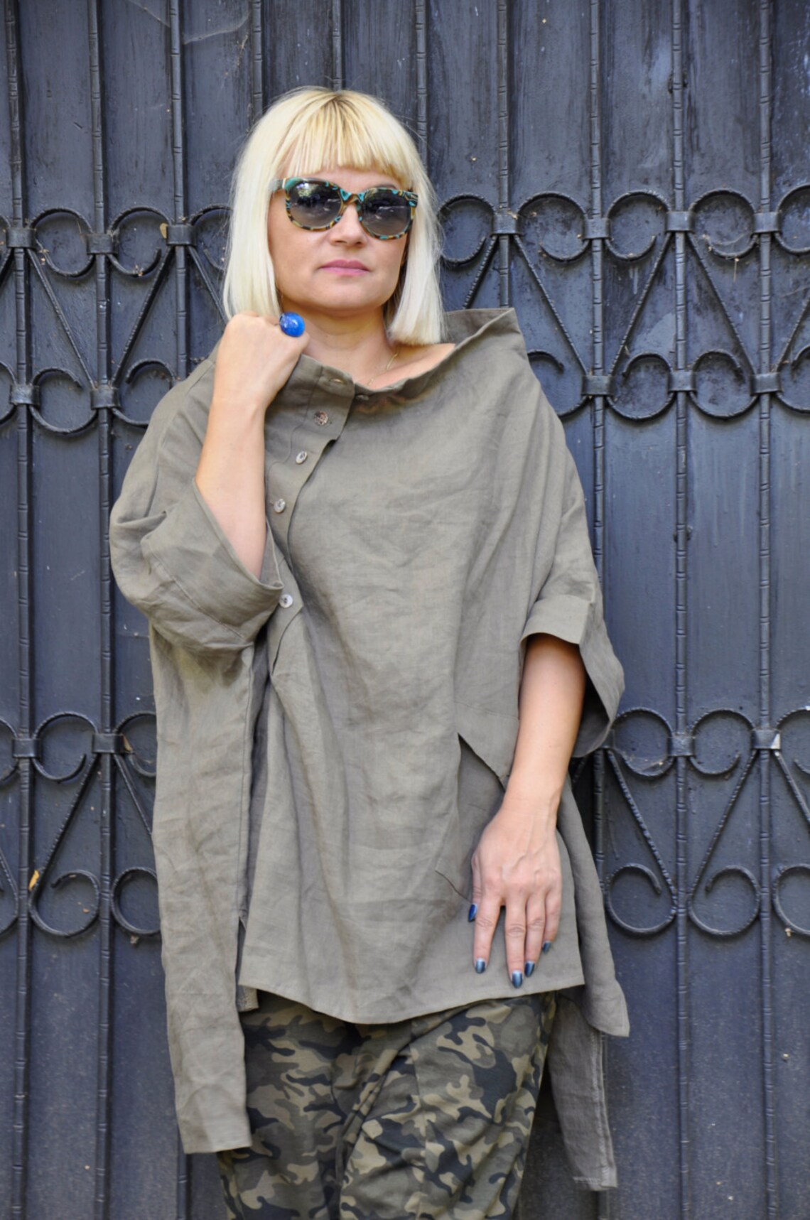 Linen Shirt Women Shirt Plus Size Clothing Linen Tunic - Etsy