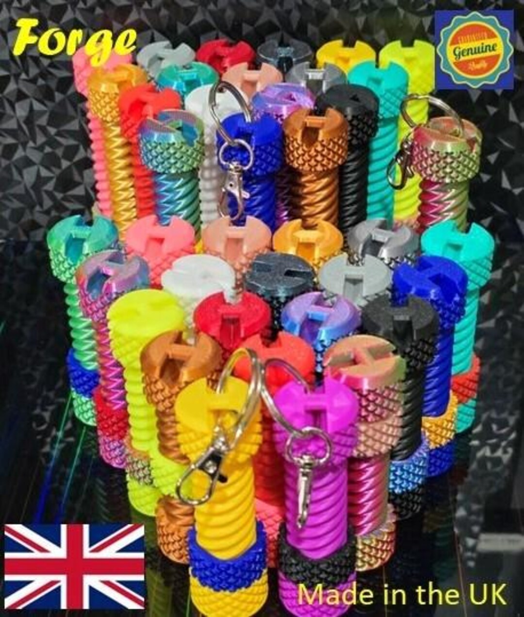 Fidget Bolt Keyring – Fun Fidget Toy, Perfect Gift or Desk Accessory ...