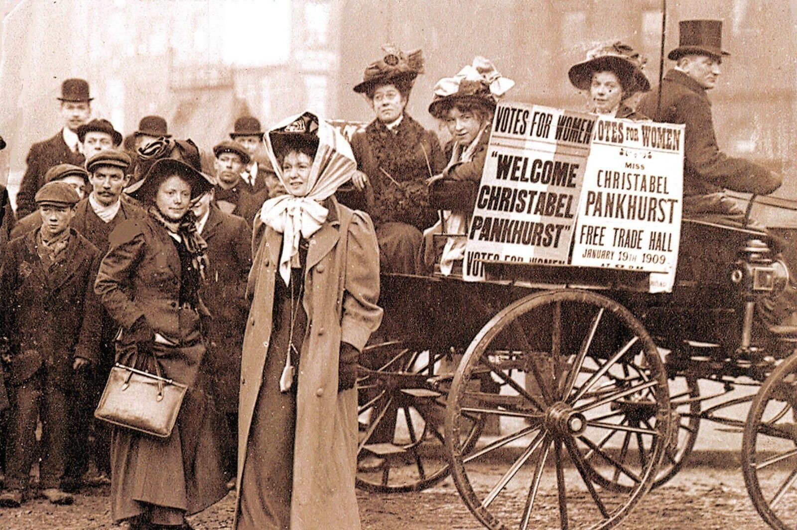 Postcard Suffragette Suffragist Christobel Pankhurst 1909 - Etsy UK