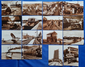 Train Postcards | Etsy