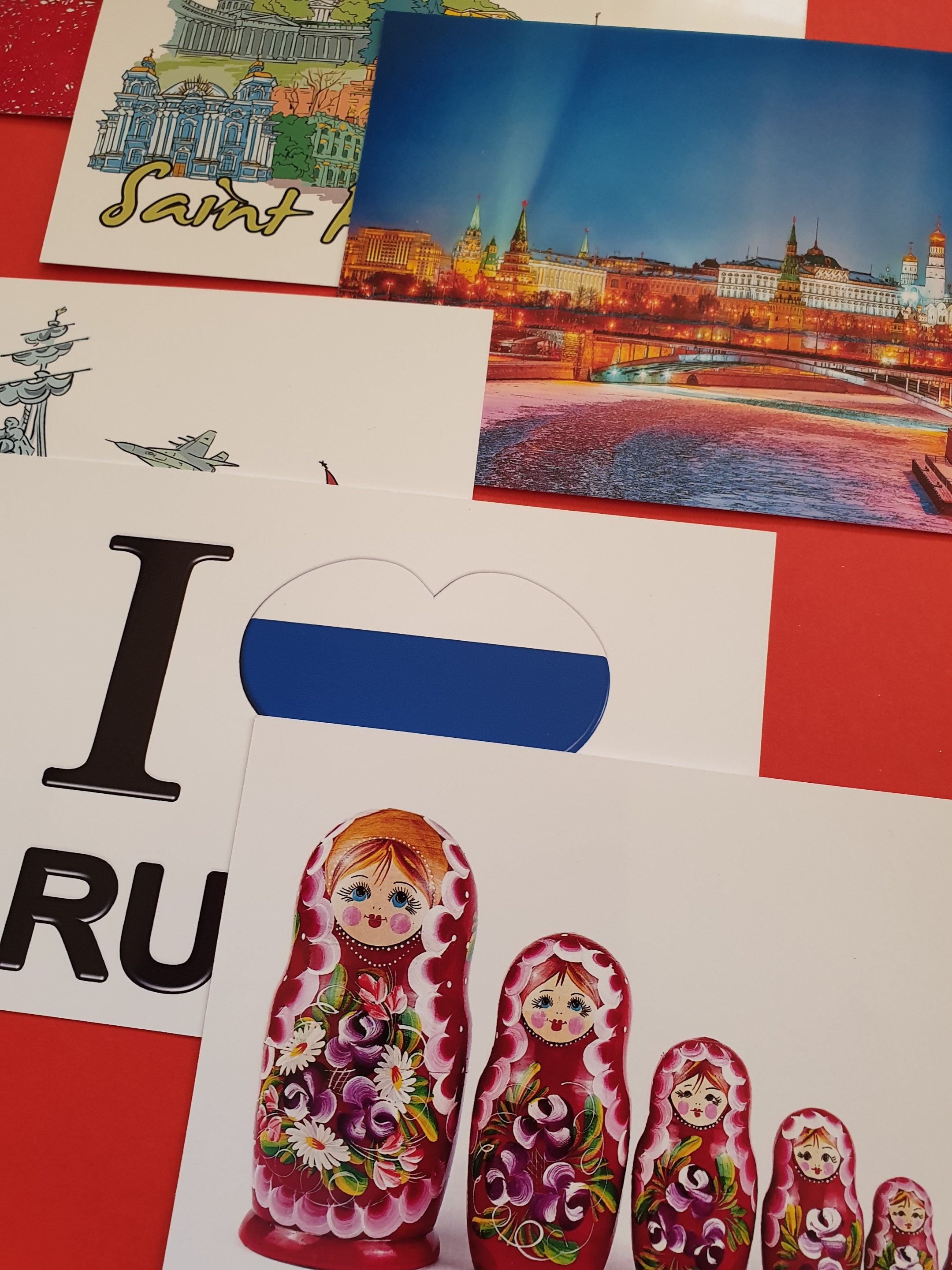 Set of 6 NEW Postcards Moscow Russia St Petersburg Russian - Etsy UK