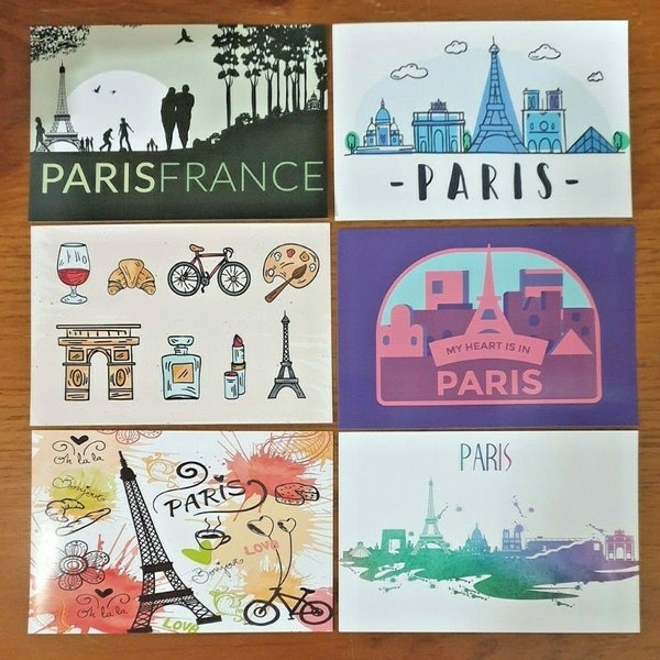 Paris Postcards - Etsy