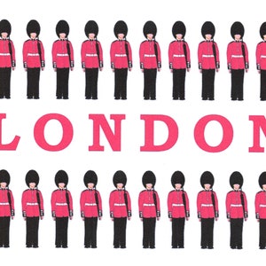 Pack of 6 NEW London Postcards Royal Guardsmen Guard 22O | Etsy