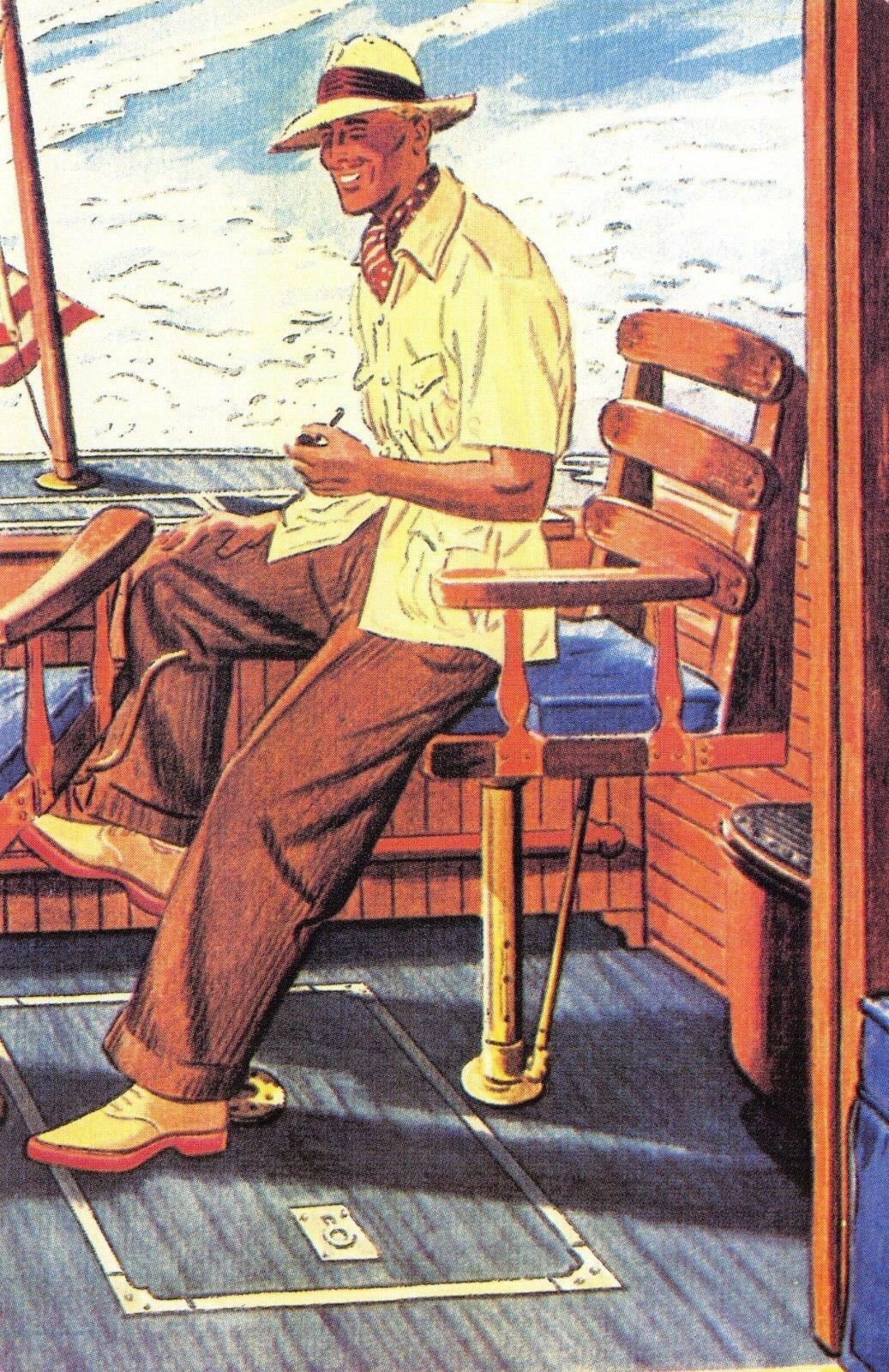 Nostalgia Art Postcard Jippi Jappa Hat Vacation Fashion | Etsy