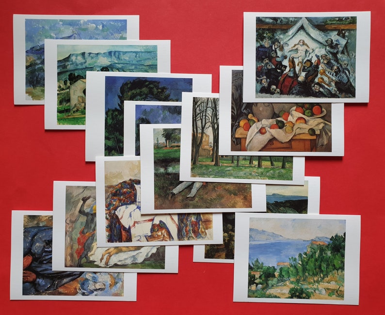 Set of 14 Brand New Art Postcards The Paul Cezanne Collection | Etsy