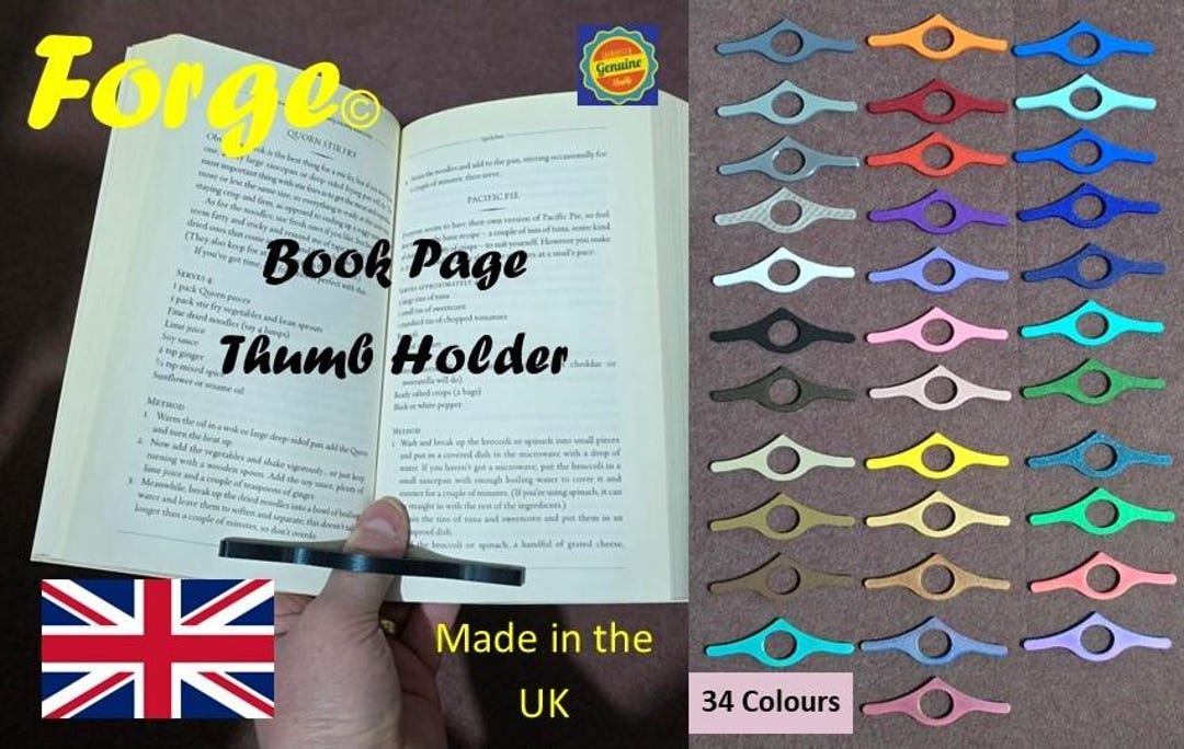 One Handed Book Page Holder - Thumb Reading Aid, Gift, Studying - Etsy