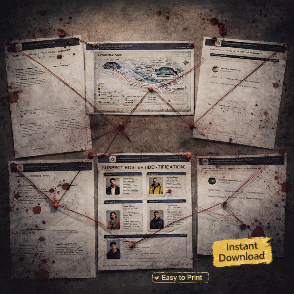 The Transfer Leak (fictional) Printable Detective Case File ...