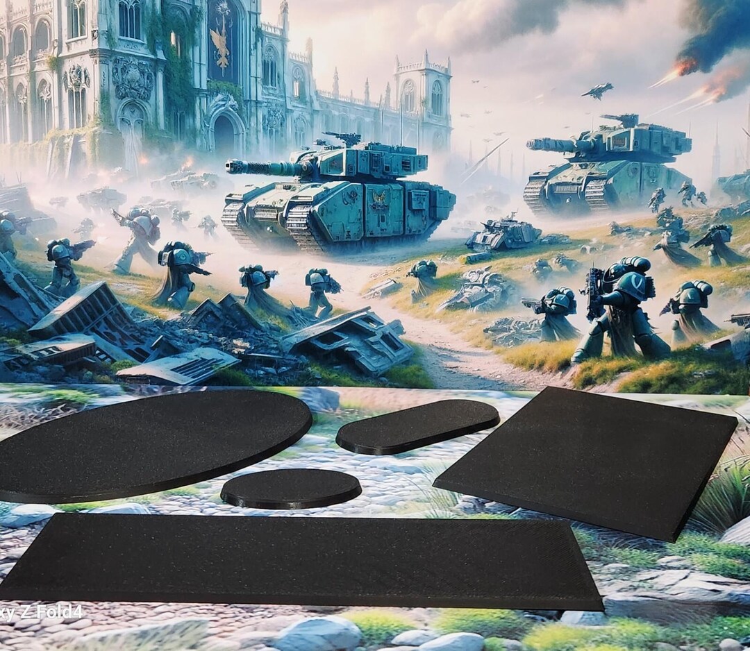 Wargaming Bases 50 X 100mm Rectangle PLA Plastic War Gaming Tabletop ...