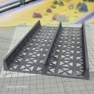 Double Track Girder Bridge 238mm Deck OO Gauge Model Railway Train ...