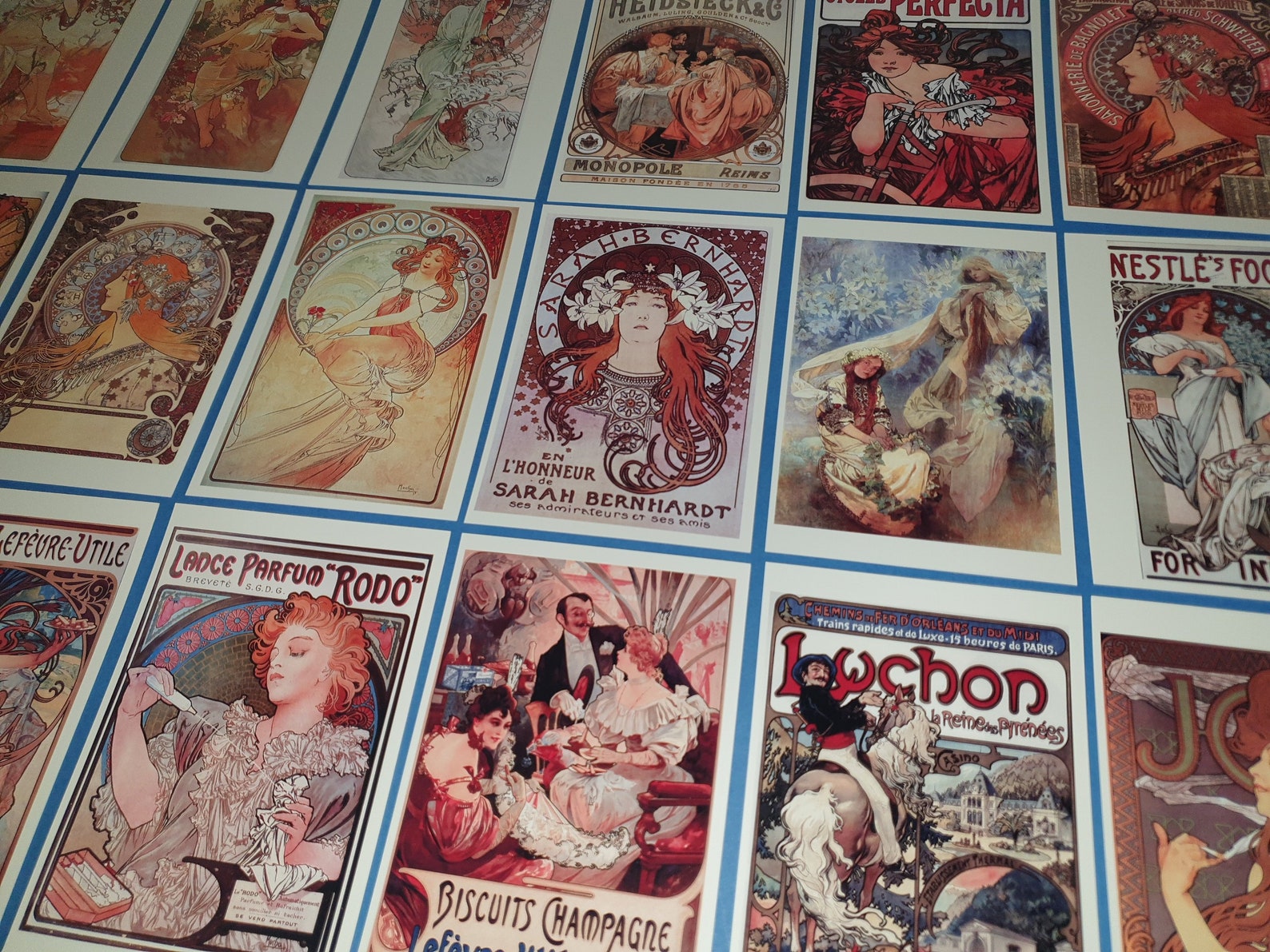 Superb Set of 21 New Art Nouveau Art Postcards by Alphonse | Etsy