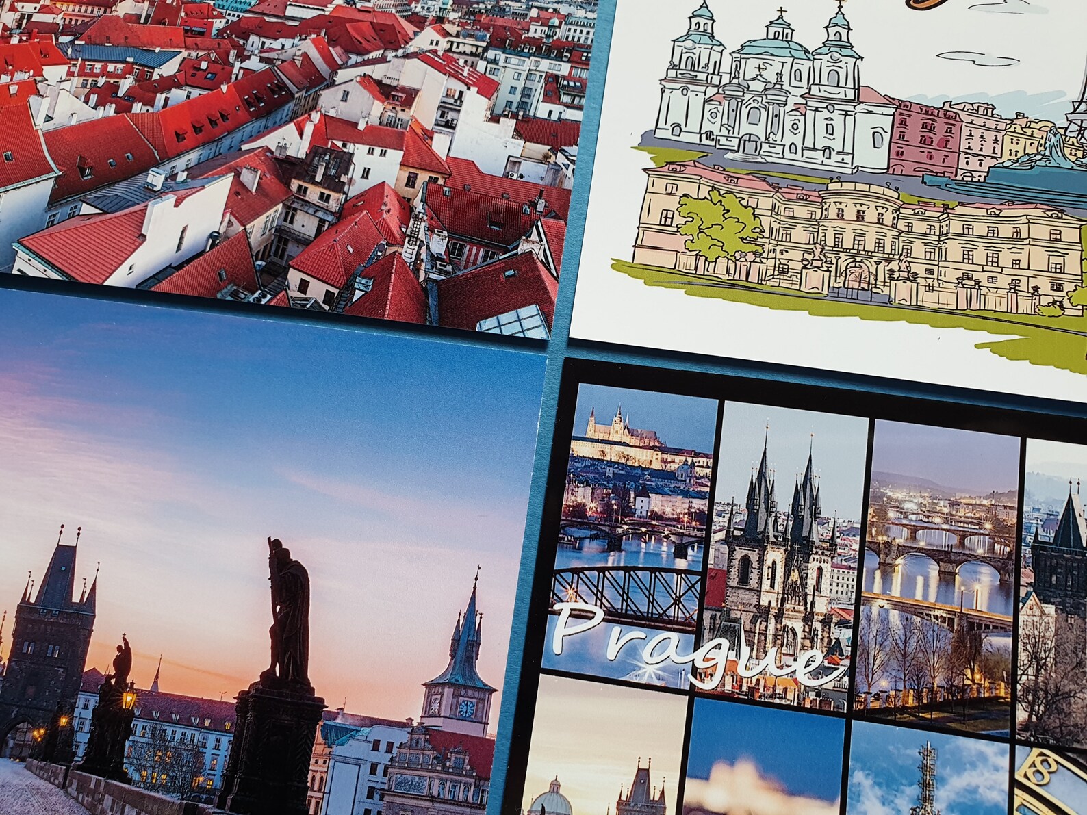 Quality Set of 6 Brand New Glossy Postcards PRAGUE Czech | Etsy