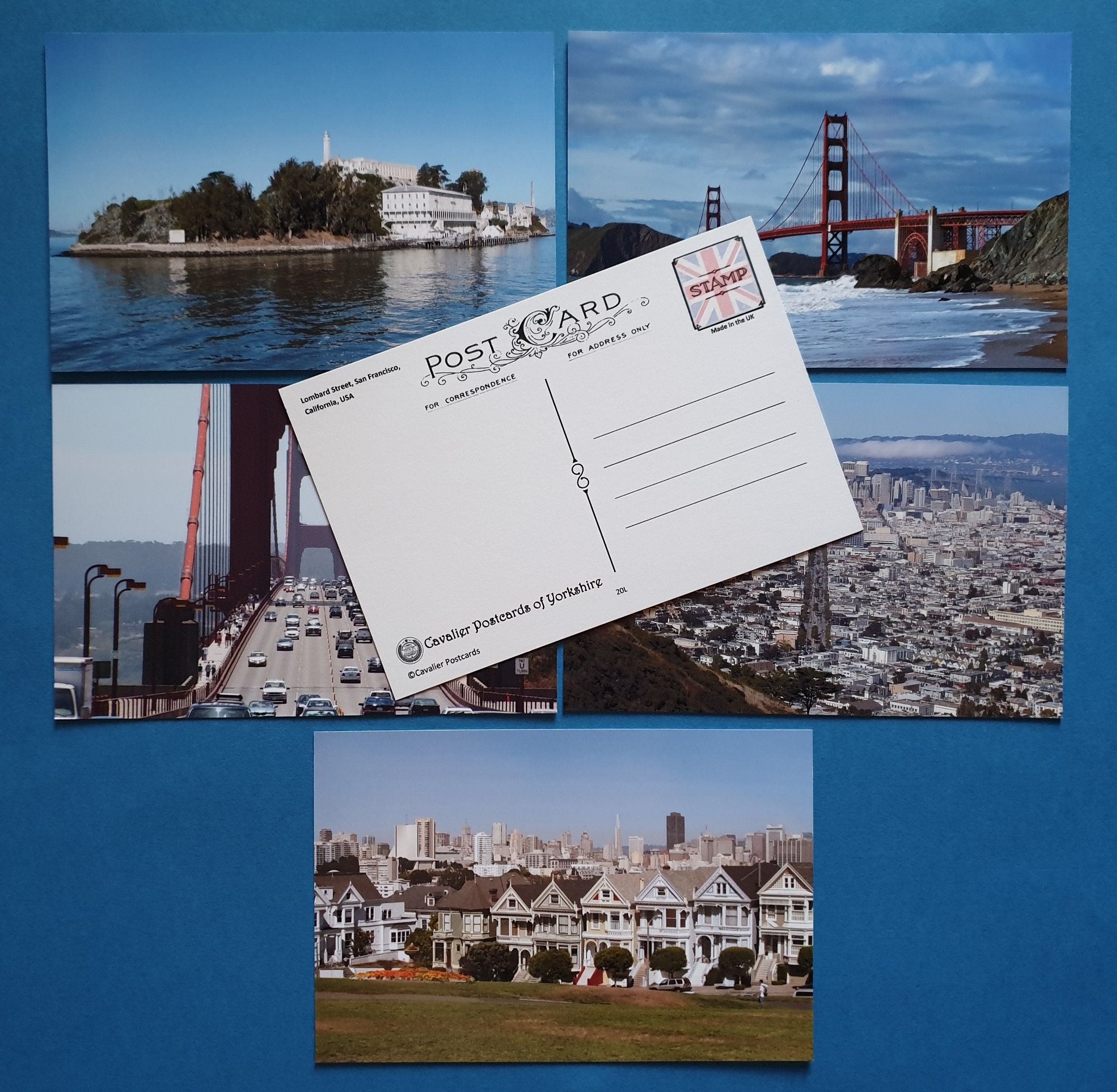 Quality Set of 6 Brand New Glossy Postcards San Francisco | Etsy