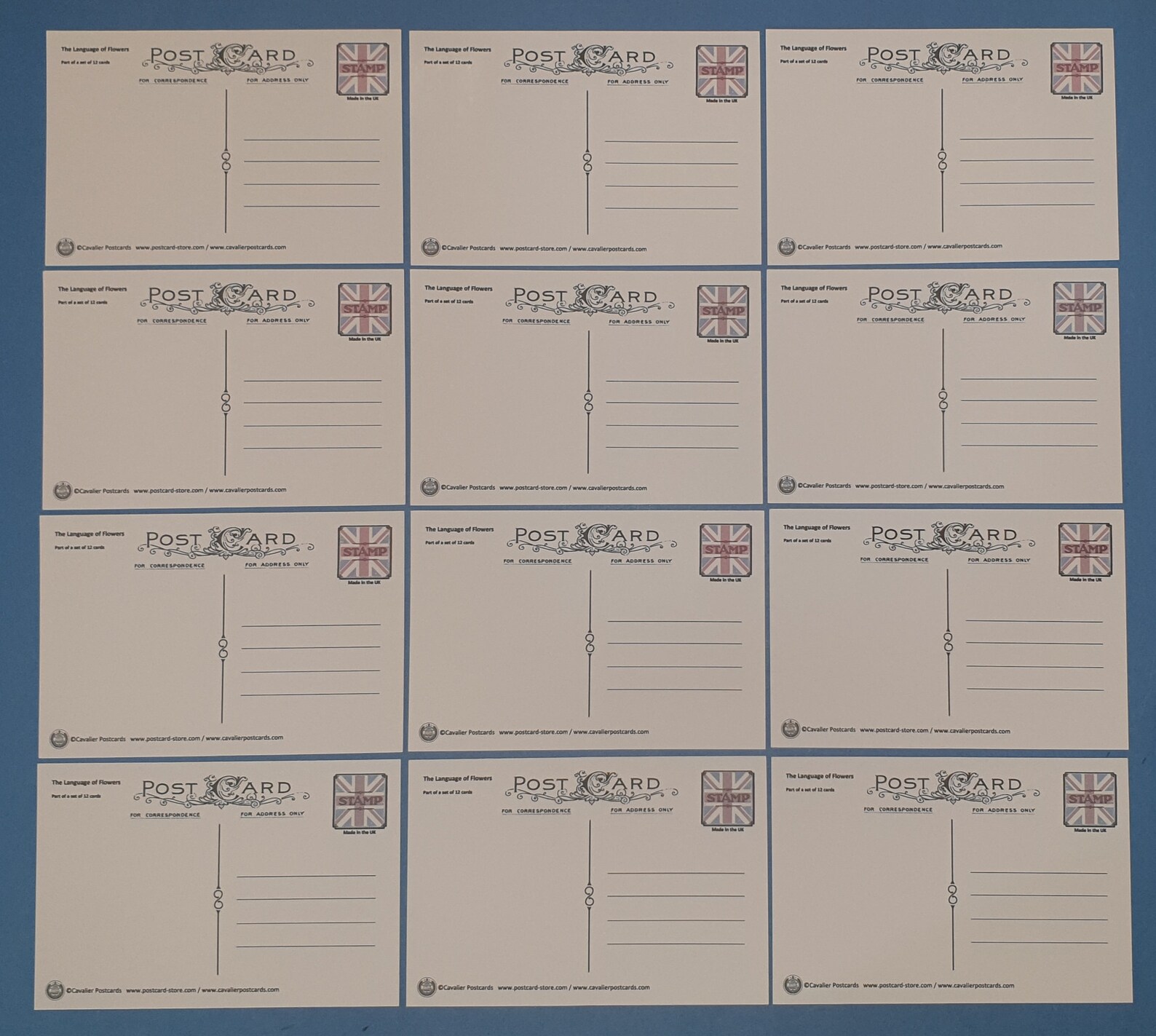 Beautiful Set of 12 NEW Art Postcards the Language of Flowers - Etsy